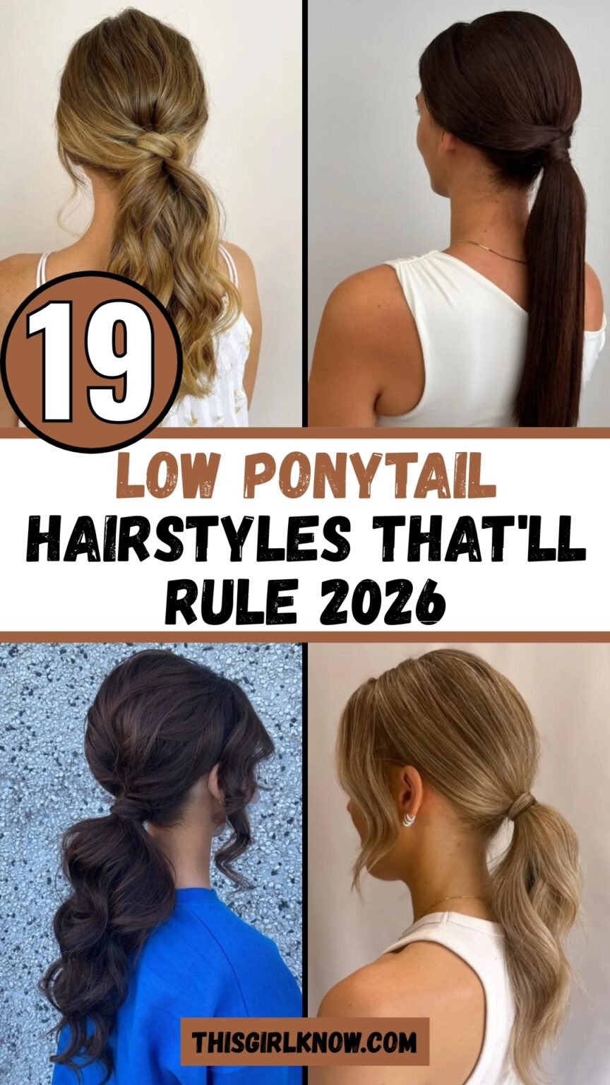 19 Low Ponytail Hairstyles Ideas for 2026 – This Girl Know
