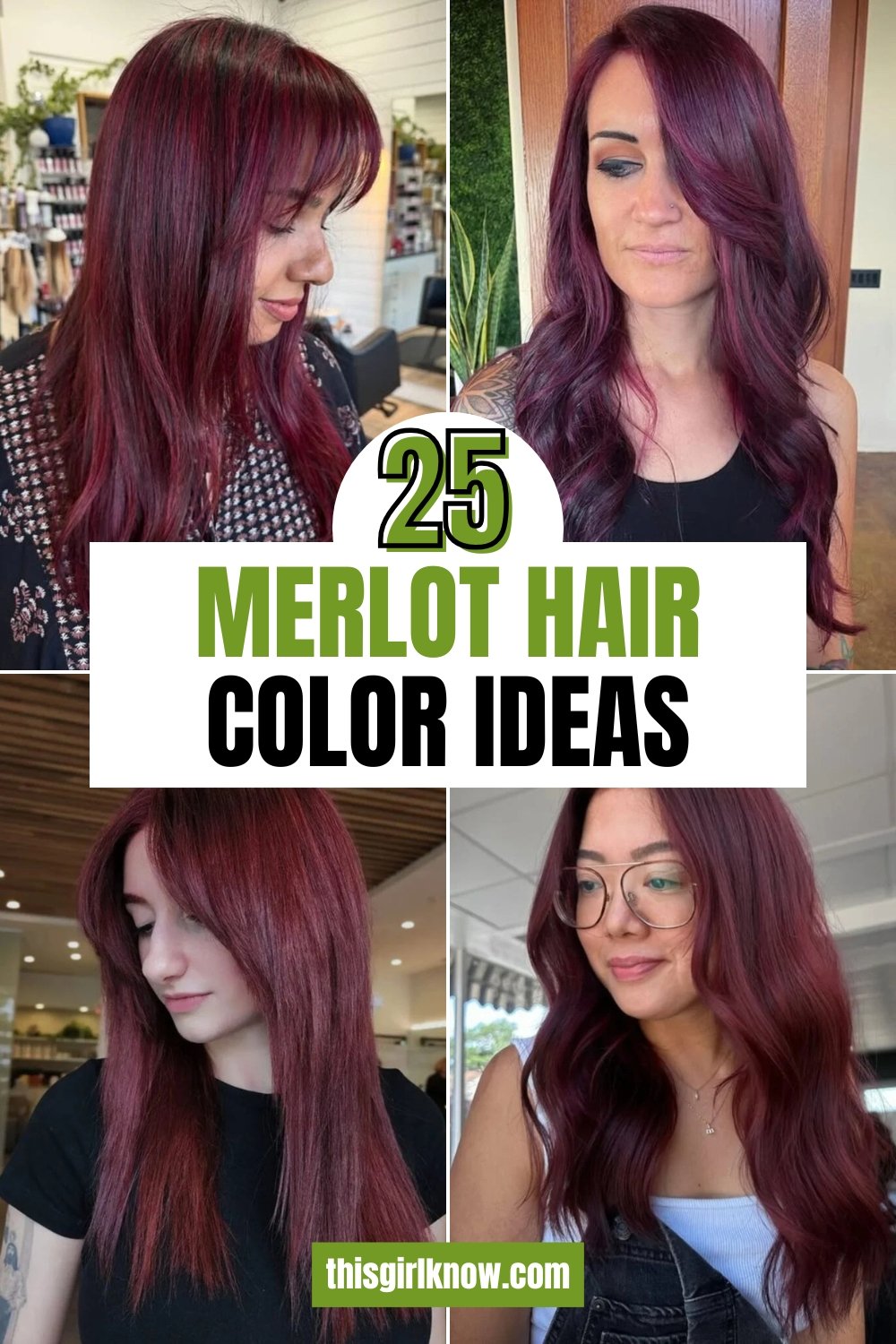 25 Merlot Hair Color Ideas 2026 – This Girl Know