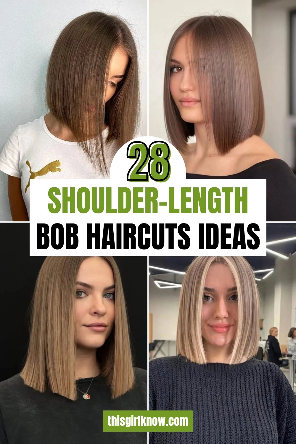 28 Shoulder-Length Bob Haircuts Ideas For 2026 – This Girl Know