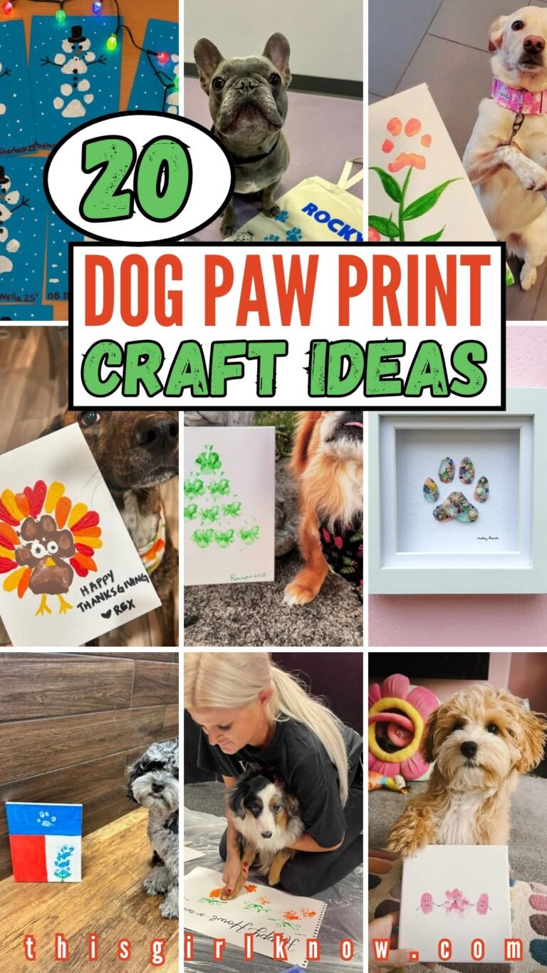 20 Dog Paw Print Craft Ideas For 2026 – This Girl Know